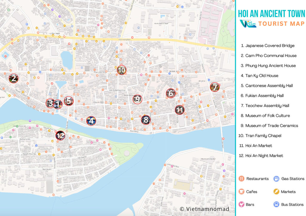 Hoi An Tourist Map | Map of Hoi An | Vietnam Travel Guide