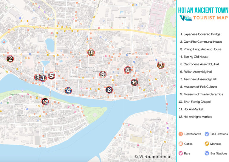 Hoi An Tourist Map | Map of Hoi An | Vietnam Travel Guide